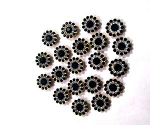 Atifa embroidery material Green Stone flower for embroidery, craft and ...