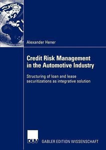 Credit Risk Management in the Automotive Industry: Buy Credit Risk ...