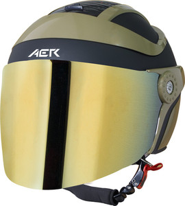 Steelbird AER Open Face Helmet, ISI Certified Helmet Motorbike Helmet ...