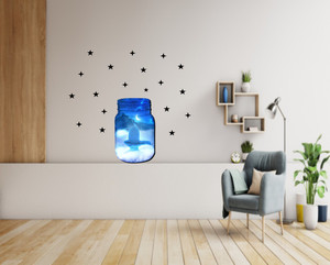 Decoration Designs 75 cm Shivling in a Jar Wall Sticker Self Adhesive ...