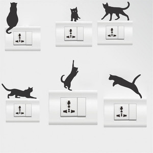 LANSTICK 30.48 cm CATS SWITCHBOARD STICKER Self Adhesive Sticker Price ...