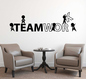 Wollzo 100 cm Teamwork Removable Sticker Price in India - Buy Wollzo ...