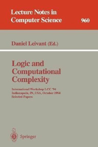 Logic and Computational Complexity: Buy Logic and Computational ...