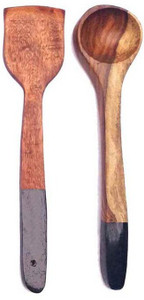 NABIL CREATION Wooden Non-Stick Serving and Cooking Spoon Kitchen Tools ...