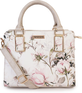 Buy PEPERONE Women White Handbag Cream Online @ Best Price in India ...