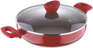 BERGNER Bellini Plus Press 2.4 Liters Red Deep Fry Pan 24 cm diameter ...
