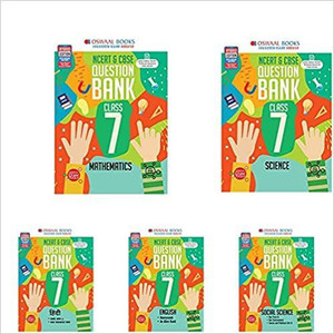 Oswaal CBSE & NCERT QUESTION BANK Class 7 (SET OF 5 BOOKS) Mathematics ...