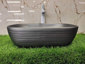 Tap & Tile Wash Basin Dimension Matt Finish Ractengle Design ...