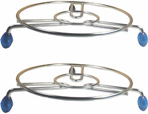 Eagean Stainless Steel Silver Colour Hot Plate Stand Round Cooker ...