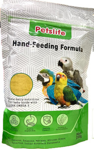 Petslife hand feeding formula daily nutrition for all baby birds 250gm ...