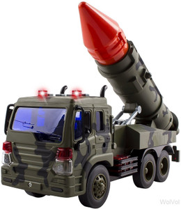 JohnMacc Plastic Friction Powered Missile Launcher Military Truck Toy ...