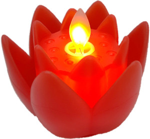 AFTERSTITCH LED Flower shape Hard Lotus artificial candles Candle Price ...