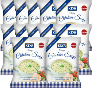 keya Gourmet Soup Creamy Chicken | Serves 4 | Pack of 12 x 48 Gm (576gm ...
