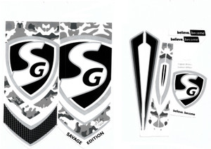 SG BLK SAVAGE EDITION CRICKET BAT STICKER Bat Sticker - Buy SG BLK ...
