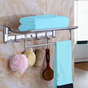 LERICON High Grade Stainless Steel Folding Towel Rack For Bathroom ...