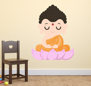 TRIDENT 50 cm Cute Little Buddha Removable Sticker Price in India - Buy ...