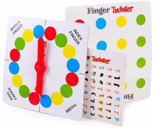 SPINFLUE 2 in 1 Twister Board Game with 2 More Moves Spinner Wheel ...