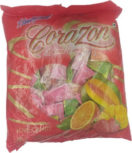 Heart Beat Corazon Love Candy Mix Flavoured Candy (Orange, Strawberry ...