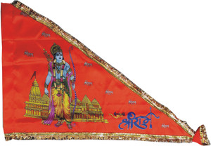 BAJRANGI Shree Ram ji Flag / Ram Flag / Ram Mandir Flag Size Pack of 1 ...