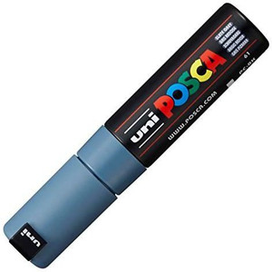 Posca Acrylic Paint Marker, Broad Chisel, Slate Gray - Acrylic Paint ...