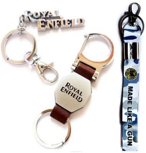 ROYAL ENFIELD Leather metal and full metal Keychain Key Chain Price in ...