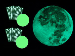 Ashamohar 3 cm Glow in the Dark Galaxy of Stars round Dot Large Moon ...
