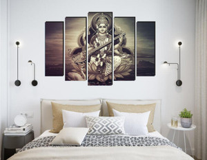balkrishna wall stickers 68 cm saraswati maa wall sticker 3d Self ...