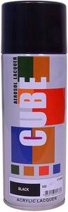 CUBE Spray Paint BLACK 450ML Black Spray Paint 400 ml Price in India ...