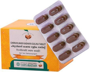 Vaidyaratnam Chiruvilwadi Kashaya Gulika (100 Tablet)_Alida Price in ...