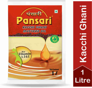 Pansari Kacchi Ghani Mustard Oil Mustard Oil Pouch Price in India - Buy ...