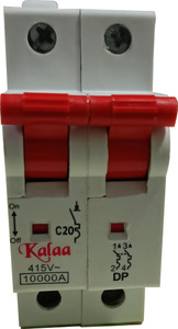Kalaa C Series DP MCB 20AMP Open K MCB C20A DP MCB Price in India - Buy ...