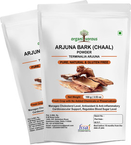 Organivorous Arjuna Powder | Arjuna Bark Powder | Pack of 2 | For Men ...