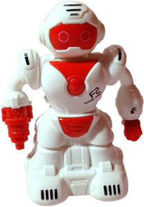 ROSE CART White and red colour unbreakable friction robot pull front ...