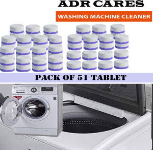 ADR CARES WASHING MACHINE TANK CLEANING Tablet PACK 51 (20gm) = 1020gm ...