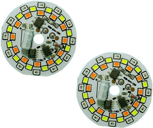 Sadhna Electronic 12w RGB Round LED Strip 36 LED Multicolor 220vAC ...