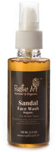 RUSTIC ART Natural Organic Sandal Face wash 100ml Face Wash - Price in ...
