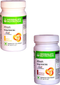 HERBALIFE Afresh Energy Drink Mix - Lemon Flavor & Cinnamon Flavor ...