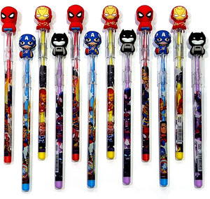 Flipkart.com | Crazycute Avengers Pencil Pack of 12 Designer Bullet ...