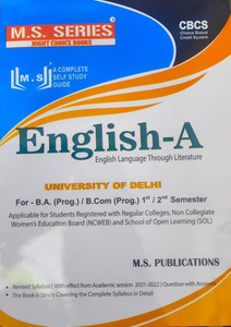 Delhi University MS English A (English Language Through Litereture ...