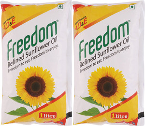 Freedom Refined Sunflower Oil Pouch PACK OF 2 Sunflower Oil Pouch Price ...