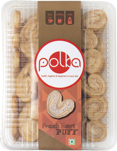Polka French Heart ,Sweet Puff ,Pack OF 1 Cookies Biscuit Price in ...