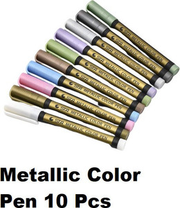 Ikshu Best Quality Sta Metallic Markers Pens 2mm Medium Tip Paint Pens ...