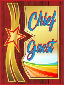 DELTA Chief Guest Logo (10 inch) Golden Color Sheet Wooden Memento with ...