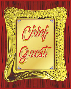 DELTA Chief Guest Logo (12 inch) Golden Color Sheet Wooden Memento with ...