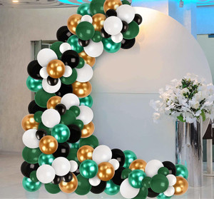 Flipkart.com | SV Traders Solid Green,Black,White And Golden Balloons ...