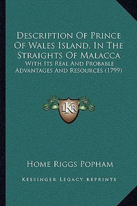 Description Of Prince Of Wales Island, In The Straights Of Malacca: Buy ...