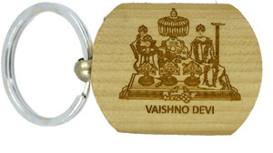 AFH Vaishno Devi Wooden Engraved Decorative Key Chain Key Chain Price ...