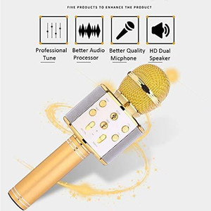Stybits Handheld Wireless Singing Mike Multi-Function Bluetooth Karaoke ...