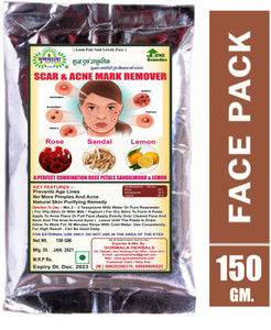 Gunmala scar and acne mark remover herbal face pack mask for men ...
