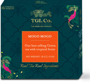 TGL Co. Mogo Mogo Green Tea, 16 Tea Bag Mango, Banana, Sencha, Guava ...